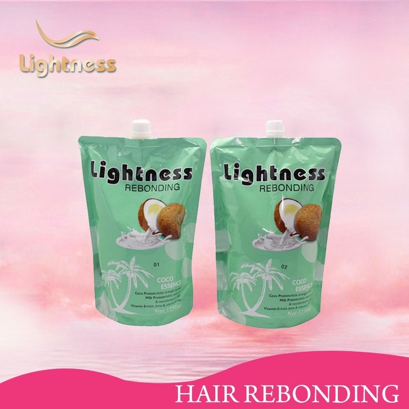 Lightness Hair Rebonding Cream COCONUT Essence 1250mL*2 | Shopee ...