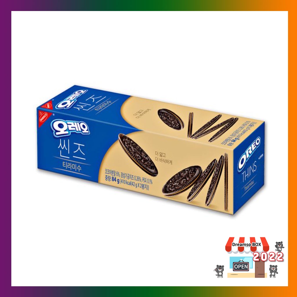 Oreo Thins Tiramisu 84g/ Dessert Cookies/ Korean Snack | Shopee Philippines