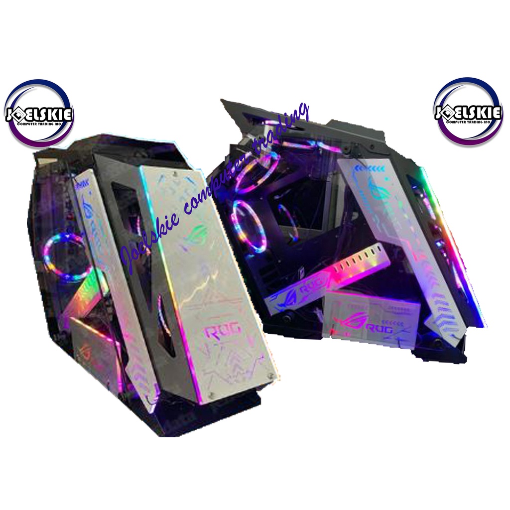 Keytech Cyborg Robot Tempered Glass with RGB Panel Light ( mATX ROG ...