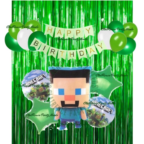 Minecraft Birthday Set Package | Shopee Philippines