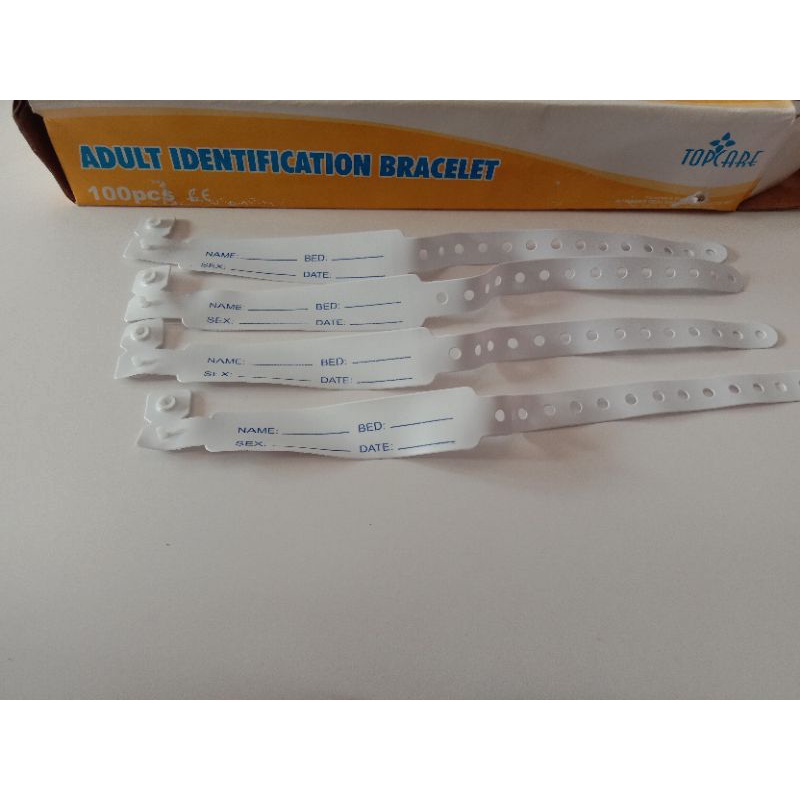 ADULT IDENTIFICATION BRACELET (TOP CARE) | Shopee Philippines