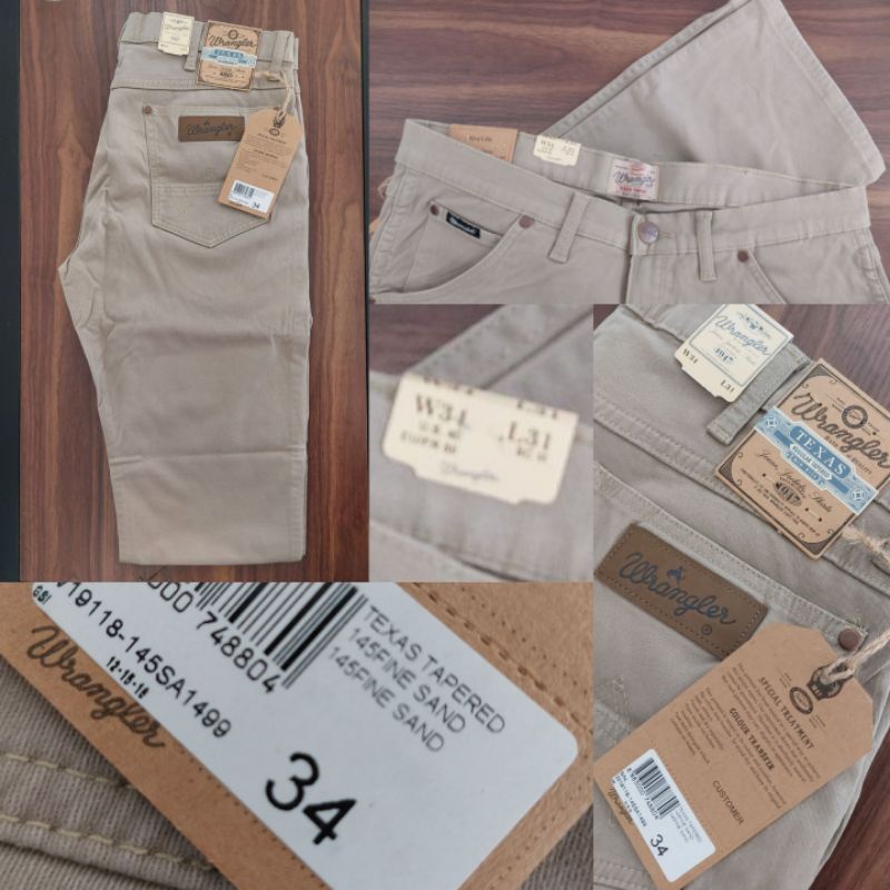 Wrangler Texas Pants (Fine Sand) Sz34 | Shopee Philippines