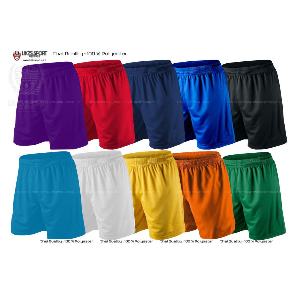 Plain Football Short Thailand Quality Original Brand Seluar Pendek ...