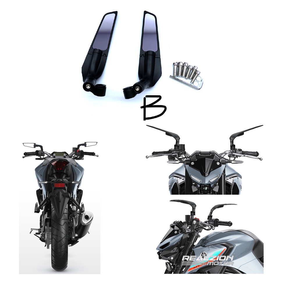 MOTO Winglet SIDE MIRROR RS200 Z200 R15 R3 CBR650R 300SR CBR150R ZX-25r ...