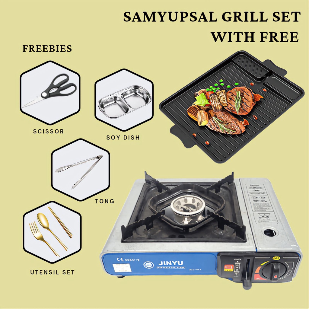 Korean Samgyupsal Grill set with Freebies | Shopee Philippines