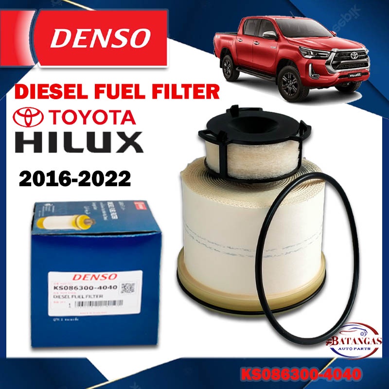 DENSO DIESEL FUEL FILTER TOYOTA HILUX 1GD/2GD 2016-2022 PN: KS086300 ...