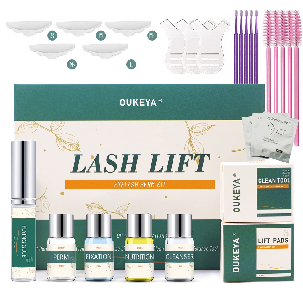 OUKEYA Eyelash Perming set Curling Lash Lift Eyelash Perm Kit for Semi ...