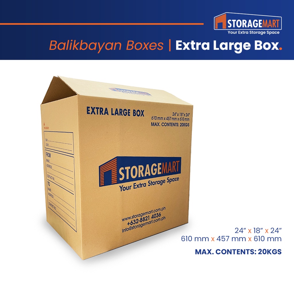 StorageMart Balikbayan Box 24"x18"x24" | Shopee Philippines