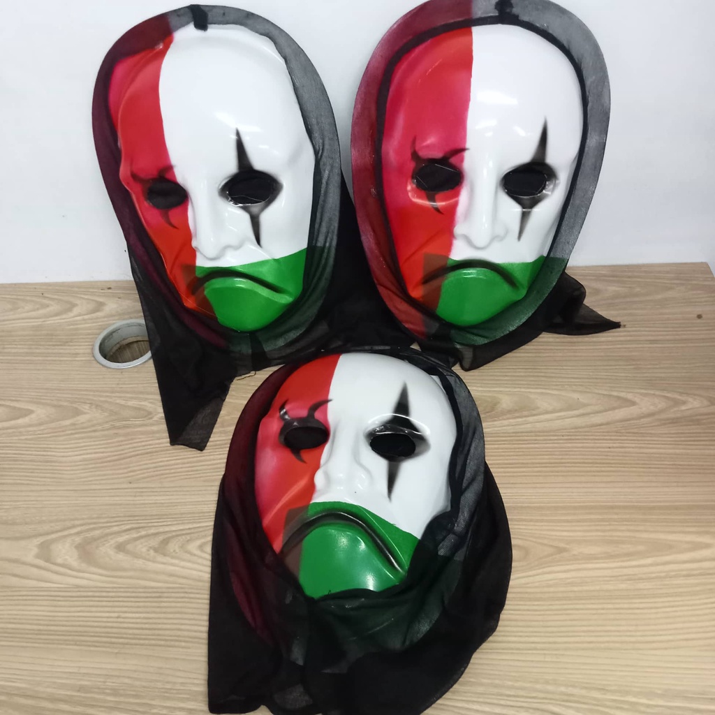 H*O HALLOWEEN MASK HALF FACE COLOR FOR ADULT . | Shopee Philippines