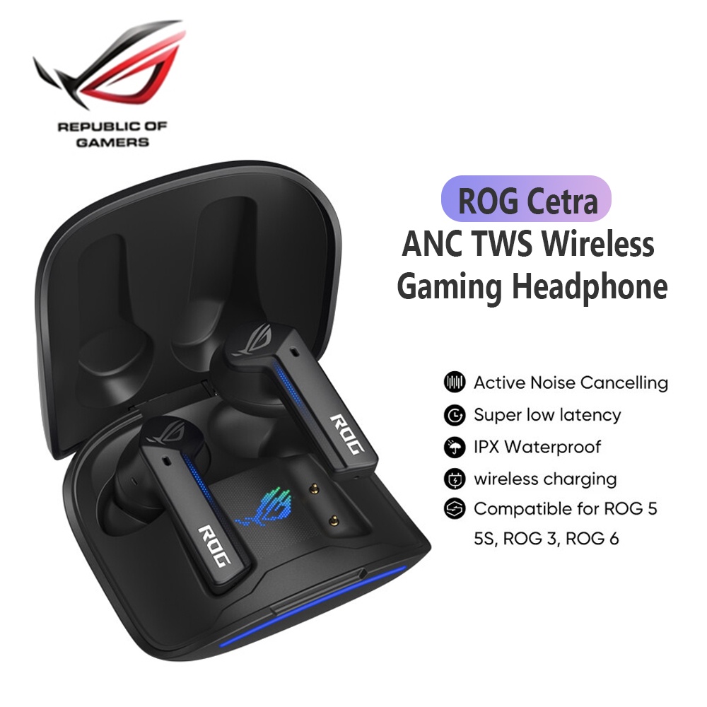 Original ASUS ROG Cetra True Wireless Gaming Headphone ANC Noise ...