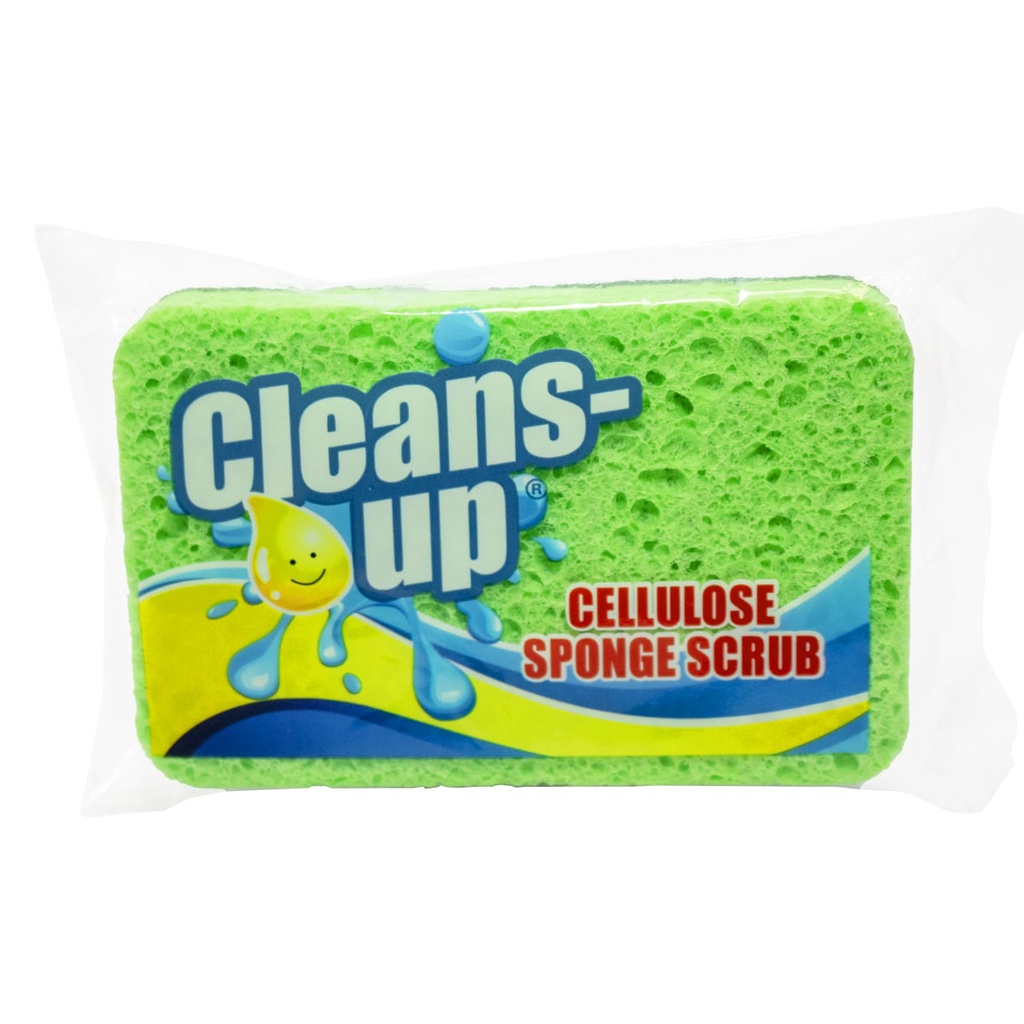 Cleans-Up Cellulose Sponge Scrub (kitchen sponge, dish sponge, non ...