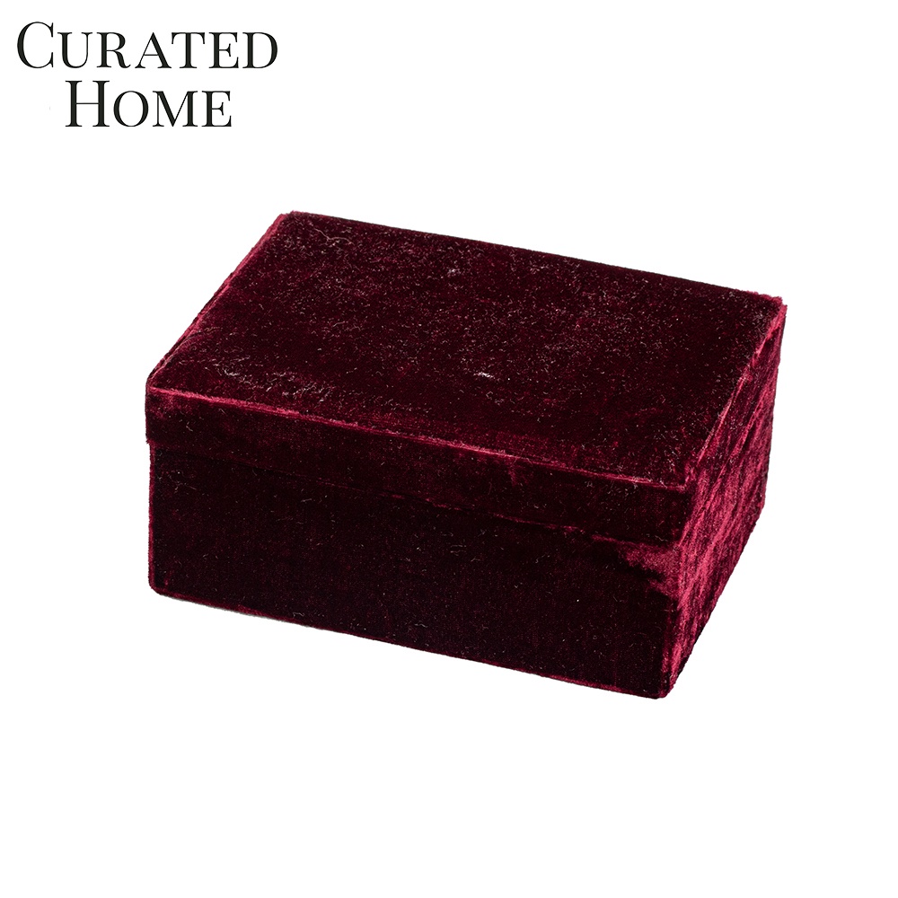 Curated Home Decorative Velvet Box (Red) - 16x12cm | Shopee Philippines