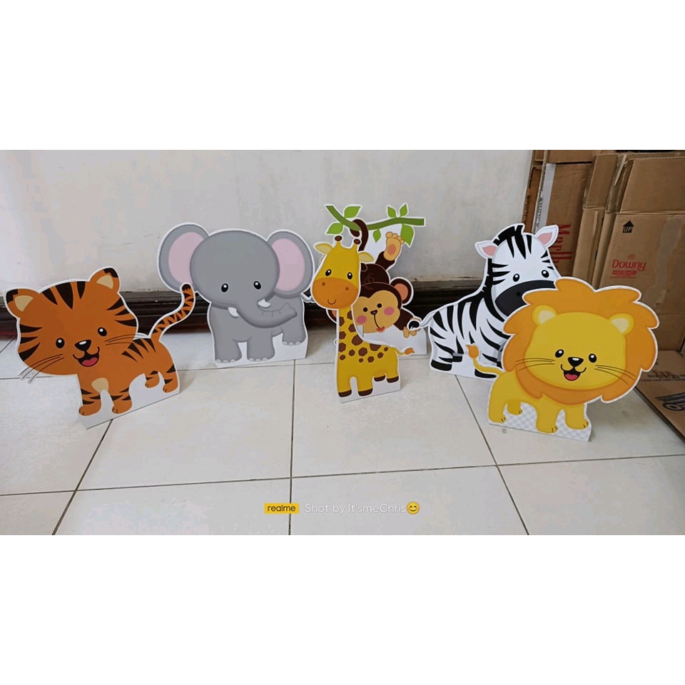 5pcs Animal Safari Character Standee 15inches 24inches 36inches ...