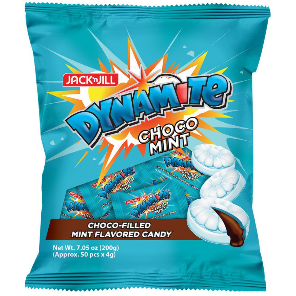Jack N Jill Dynamite Choco-Filled Mint Flavored Candy 50s | Shopee ...