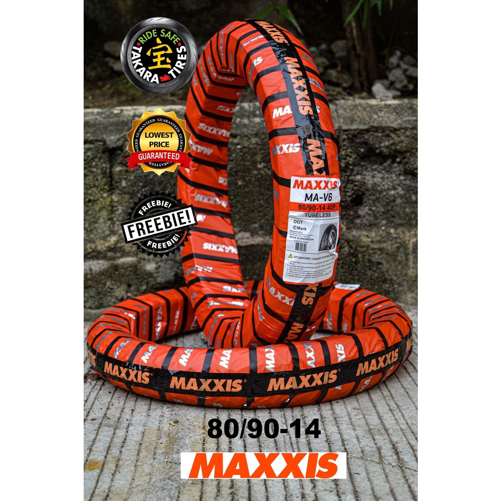 MAXXIS TIRE MA-V6 14'' 14" by TAKARA (FREE TIRES SEALANT, PITO ...