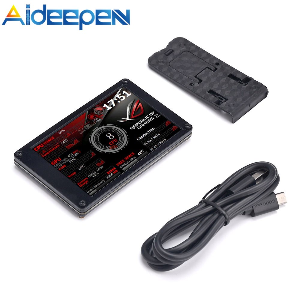 Aideepen 3.5 Inch Ips Usb Mini Screen Aida64 Pc Cpu Ram Hdd Data ...