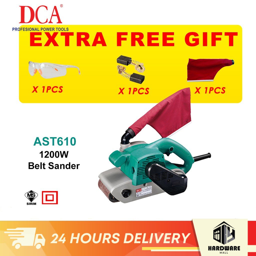 DCA AST610 1200W Belt Sander Machine Electric Sanding Polisher Polish ...