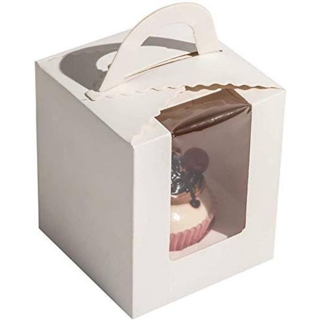 solo cupcake box with handle and insert (10pcs) | Shopee Philippines