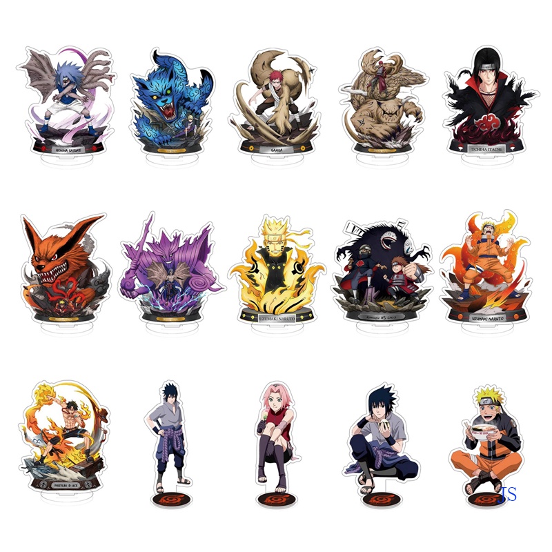 JS Anime Uzumaki Naruto Action Figures Uchiha Sasuke Uchiha Itachi ...