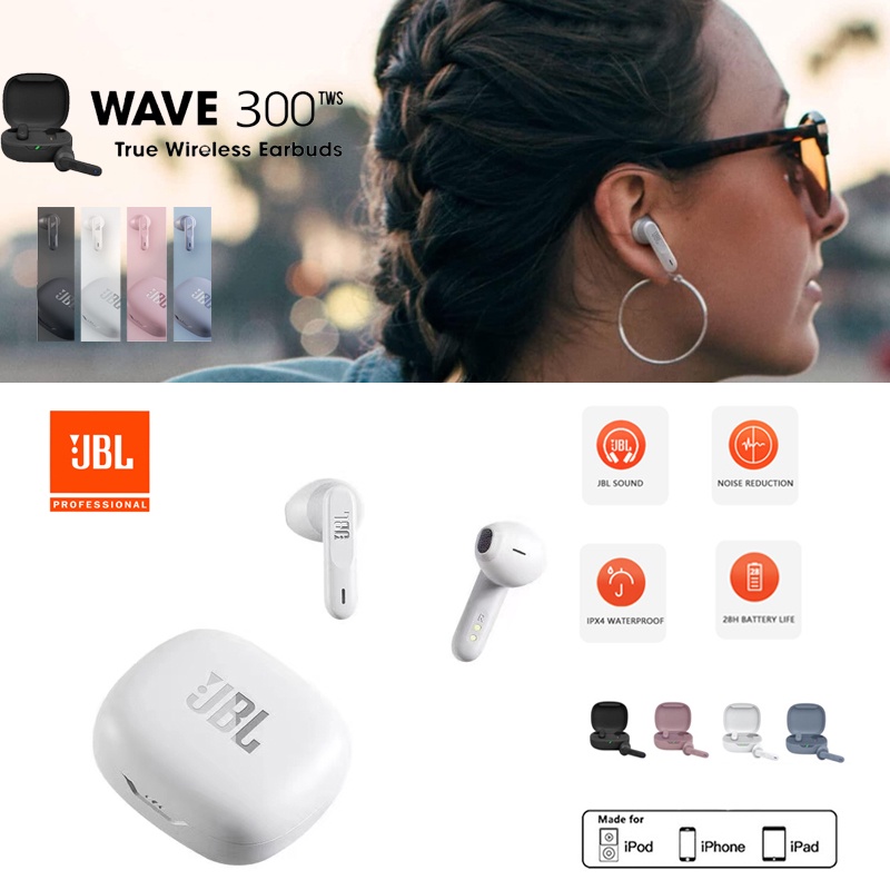 JBL Wave 300 TWS True wireless Earbuds Bluetooth Earphones 3D Surround ...