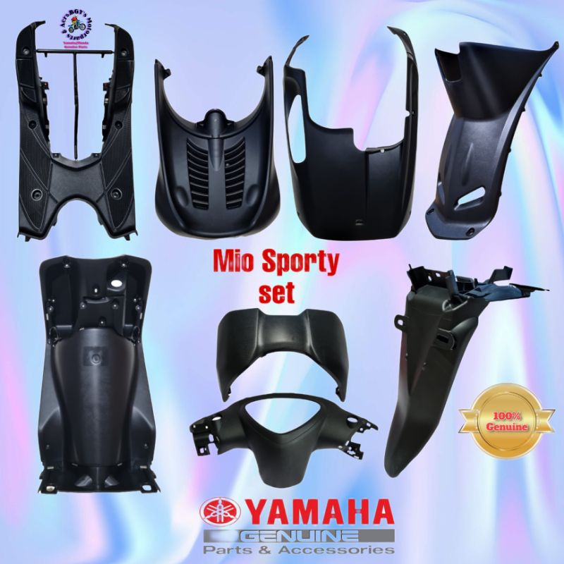 Mio sporty set footboard araro bangka dibdib bulsa engine cover rear ...