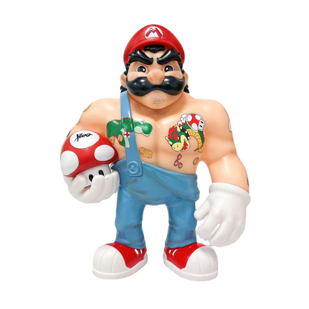 20cm Game Mario Pvc Figure Muscle Mario Action Figure Collectibles ...