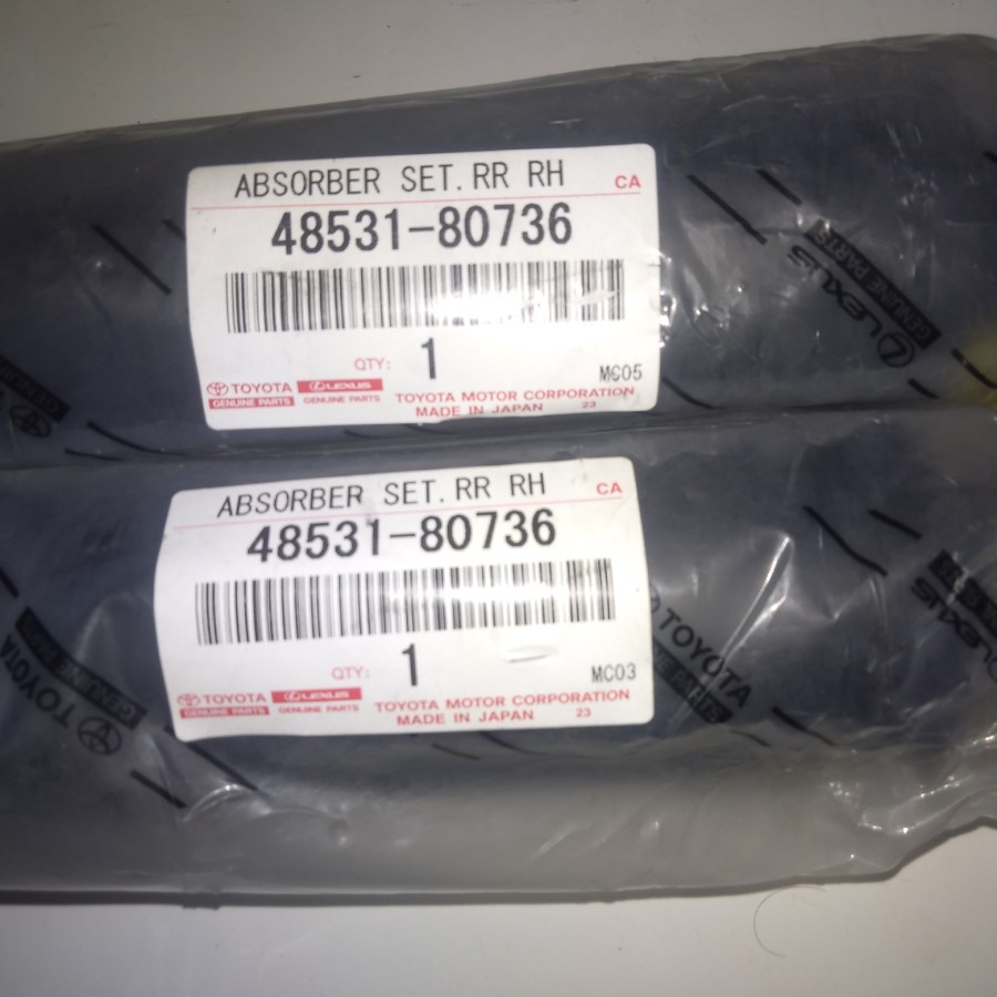 Hiace commuter Rear shock breaker Unit 1pcs 48531-80736 Original ...