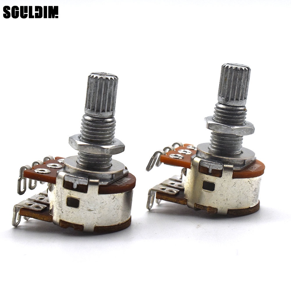 2Pcs Double balance Stacked Knurled Stalk Guitar Bass Volume Tone ...
