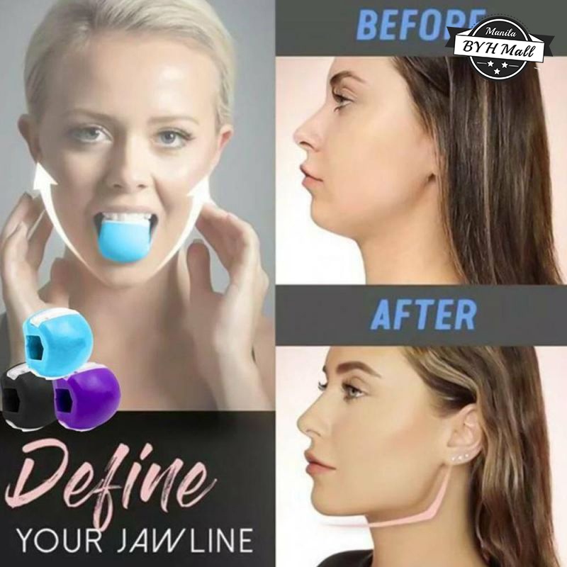 Jaw Trainer Ball Exercise Facial Muscle Fitness Silicone For Face Lift ...