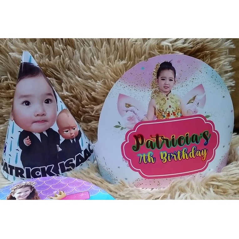Customized Personalized Party Hat - Character at your choice | Shopee ...