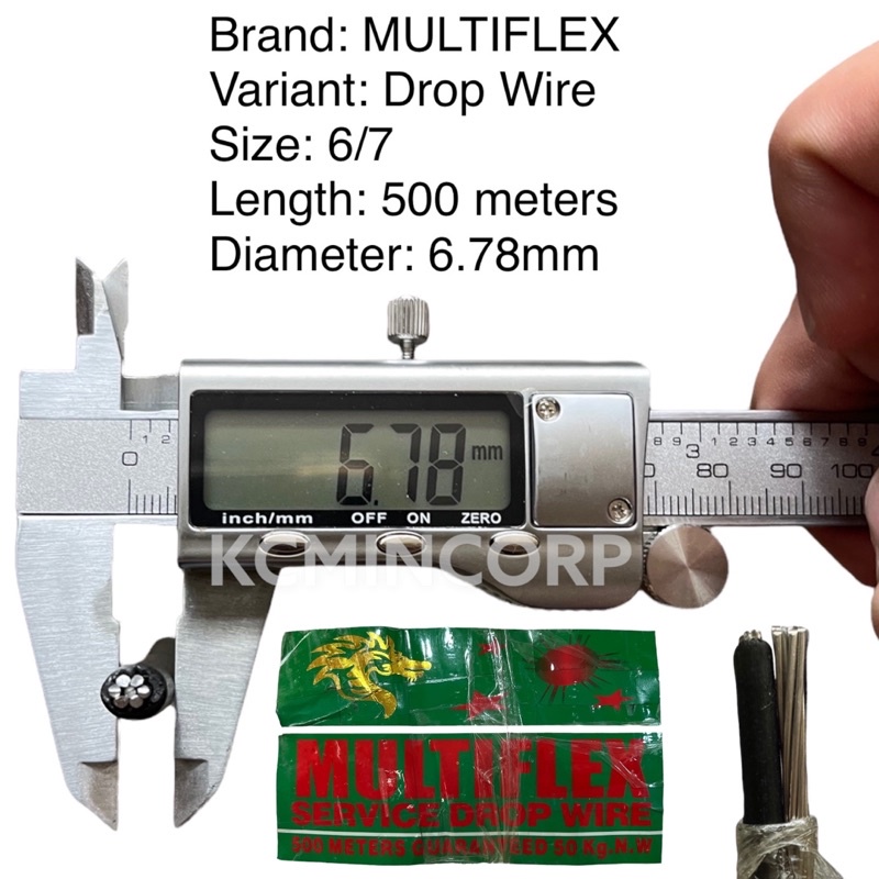 Electroflex / Multiflex / Philflex / Dropwire - #6(2wires) - 500 meters per roll | Shopee ...