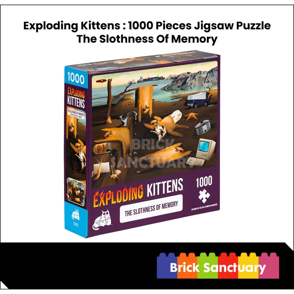 Exploding Kittens : 1000 Pieces Jigsaw Puzzle - The Slothness of Memory ...