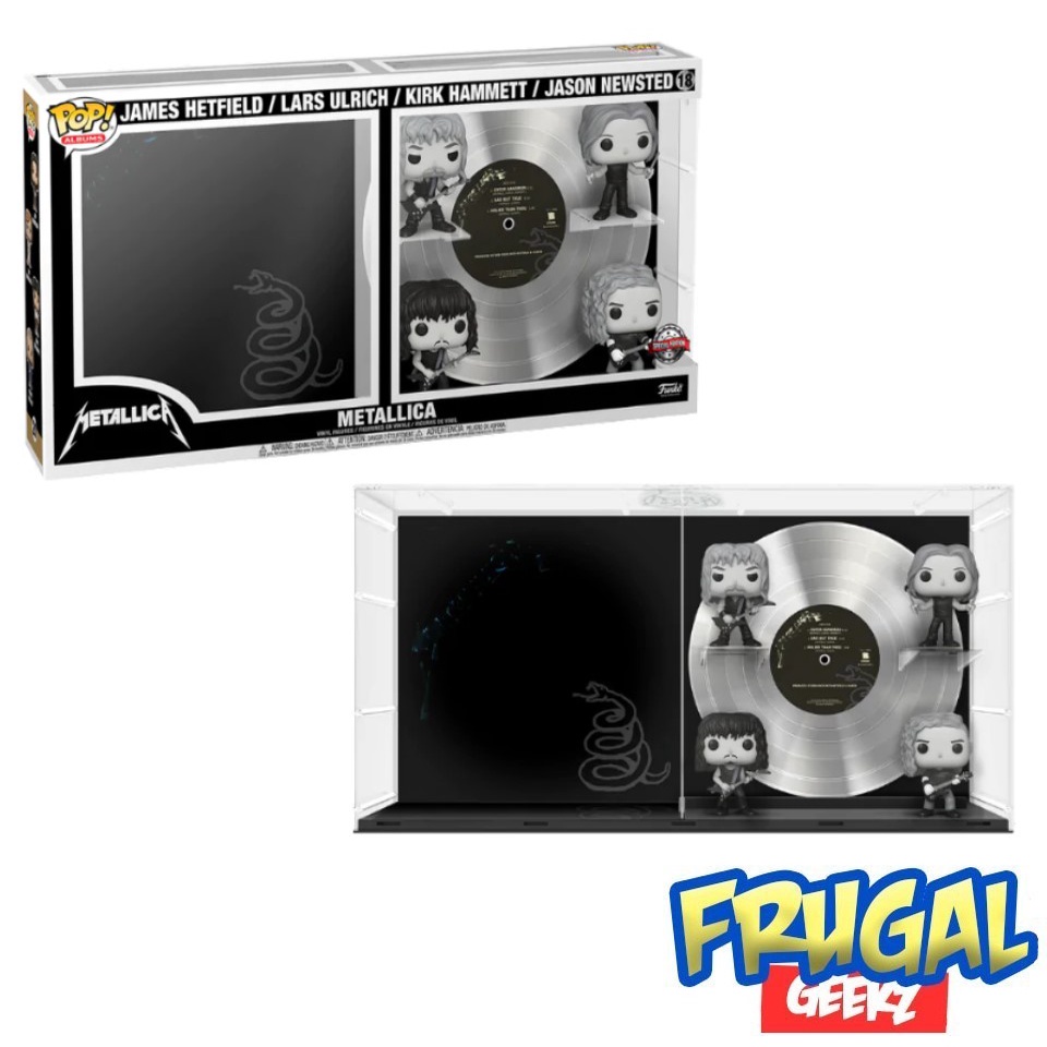 Funko Pop! Albums: Metallica (Black/Self-titled Album) SE VAULTED vinyl ...