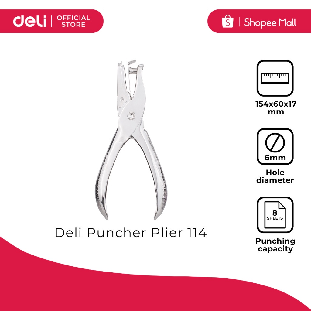 Deli Puncher Plier 114 | Shopee Philippines