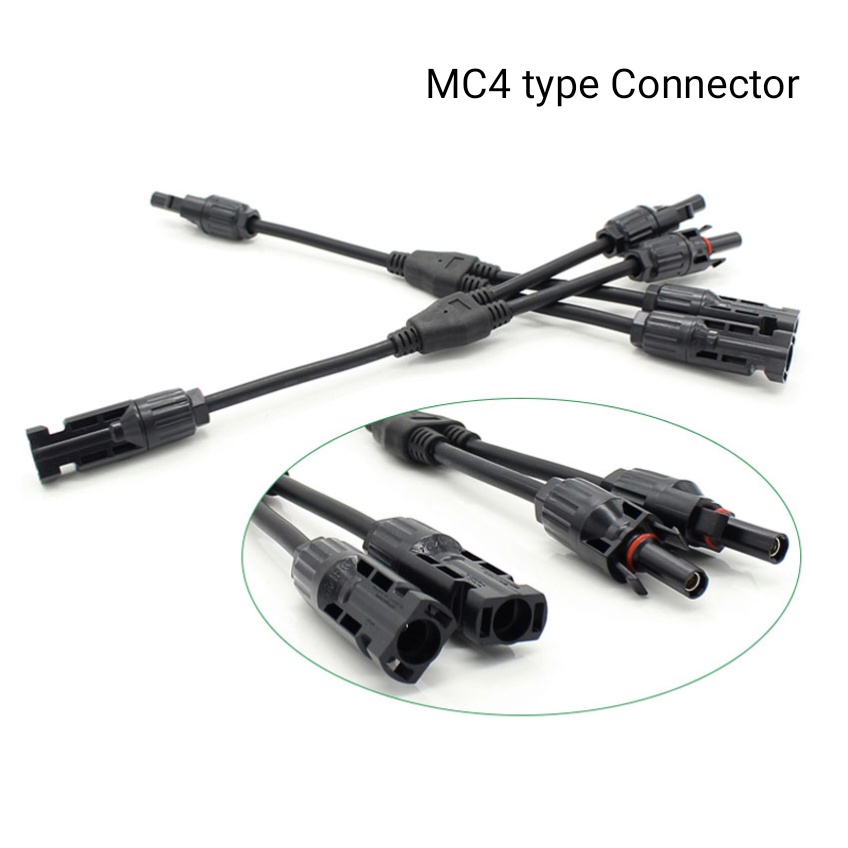 MC4 Y3 Cable Connector Branch Y Adapter Connectors M/M/F and F/F/M For Solar Panels Cable ...