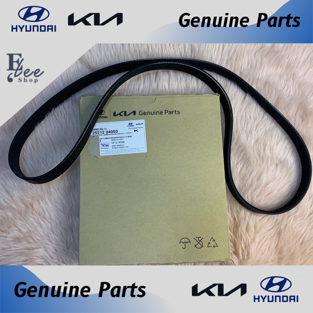 FAN BELT V-RIBBED 6PK 1257 2521204050, 252122B120 for Picanto, Accent ...