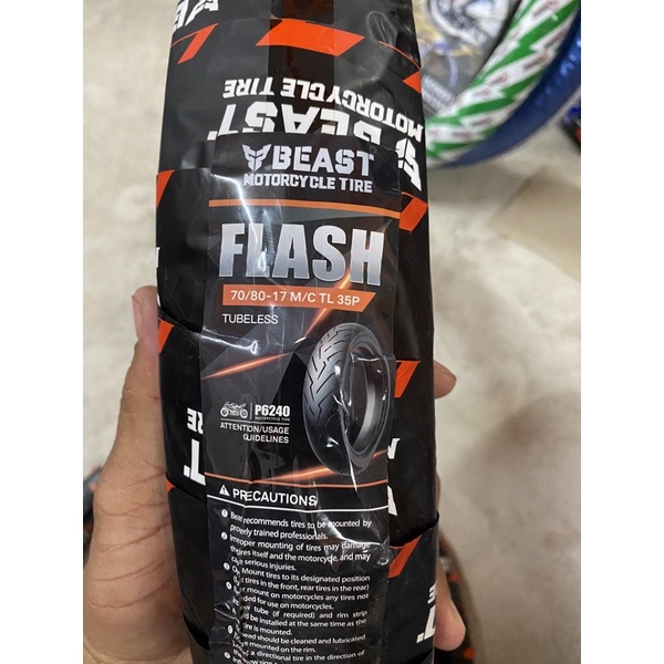 BEAST TIRE FLASH TUBELESS FREE PITO / SEALANT OR WITH OUT | Shopee ...