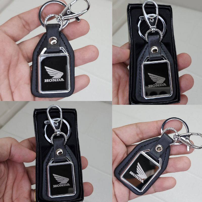 Honda Motorcycle Leather Keychain With Box | Shopee Philippines