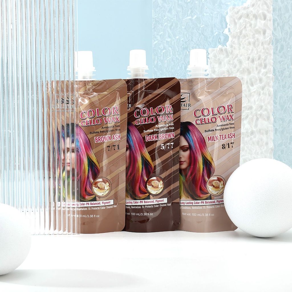Well Hair Color Hair Cello wax Ammonia Free, color repair treatment ...