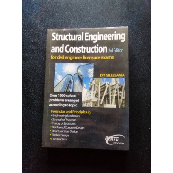 Structural Engineering and Construction 3rd Edition by DIT Gillesania ...