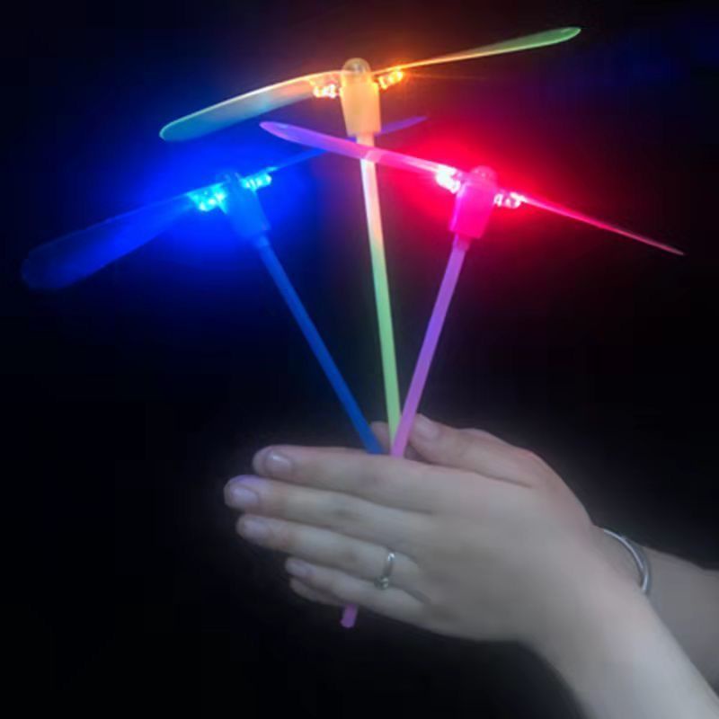 Luminous Bamboo Dragonfly Flashing Flying Fairy Toy Children's | Shopee ...