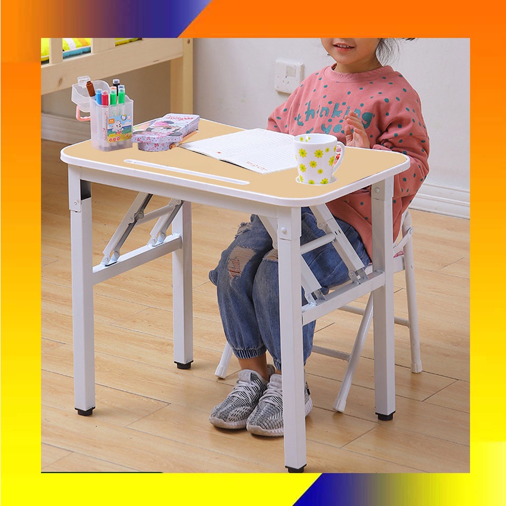 60CM Laptop Wooden Simple Computer Desk Chair Set Desktop Home Student ...