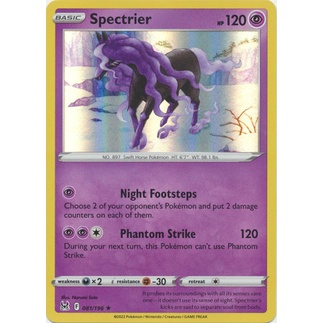 081/196 - Spectrier - Rare - SWSH11: Lost Origin - Holo Card - Pokemon ...
