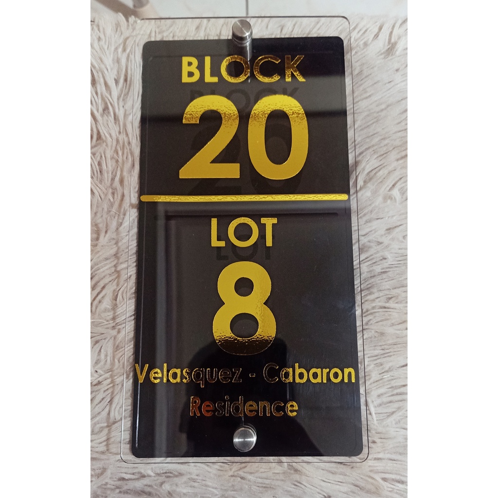 HOUSE NUMBER ACRYLIC (ADRESS) | Shopee Philippines