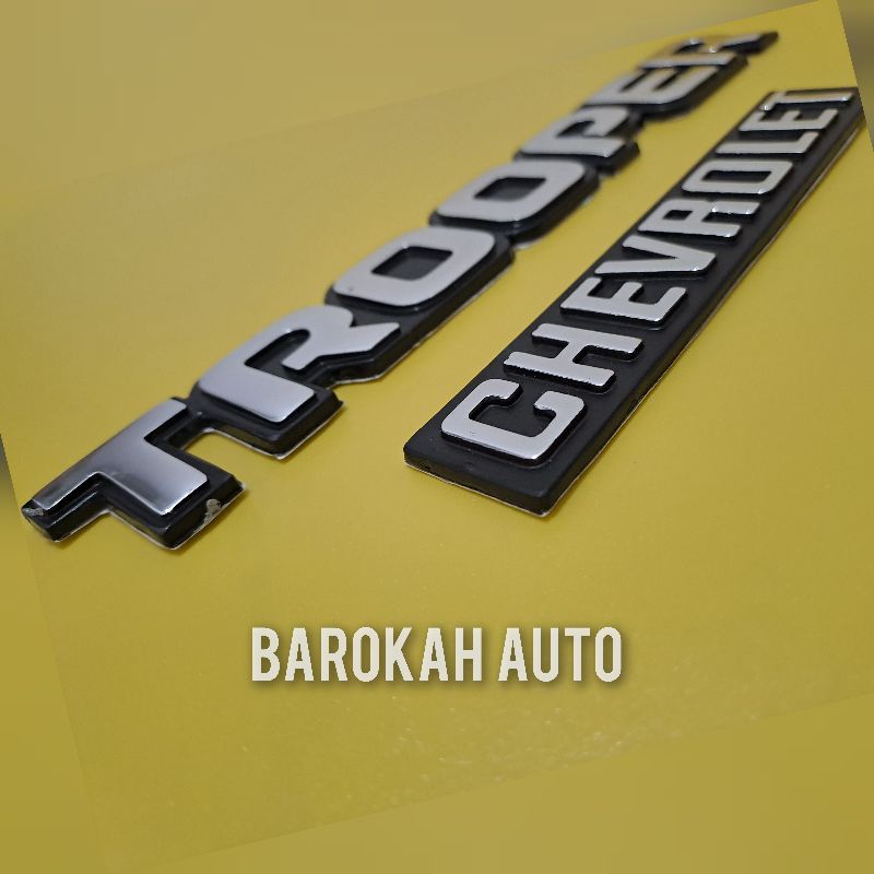 Trooper emblem trooper chevrolet Writing | Shopee Philippines