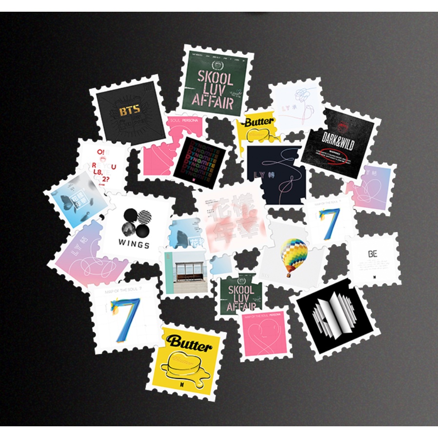 BTS PROOF Album Postage Stamp Sticker Set | Shopee Philippines