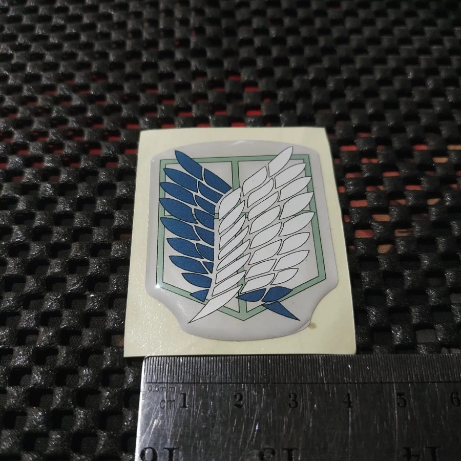 Resin Sticker Embossed Attack on Titan 3D Flexible Sticker AOT Anime ...