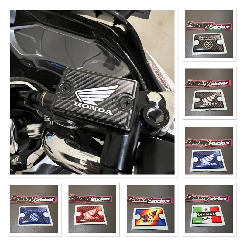 HONDA PCX R15 Brake MASTER Oil Cap EMBLEM STICKER Embossed 3D | Shopee ...