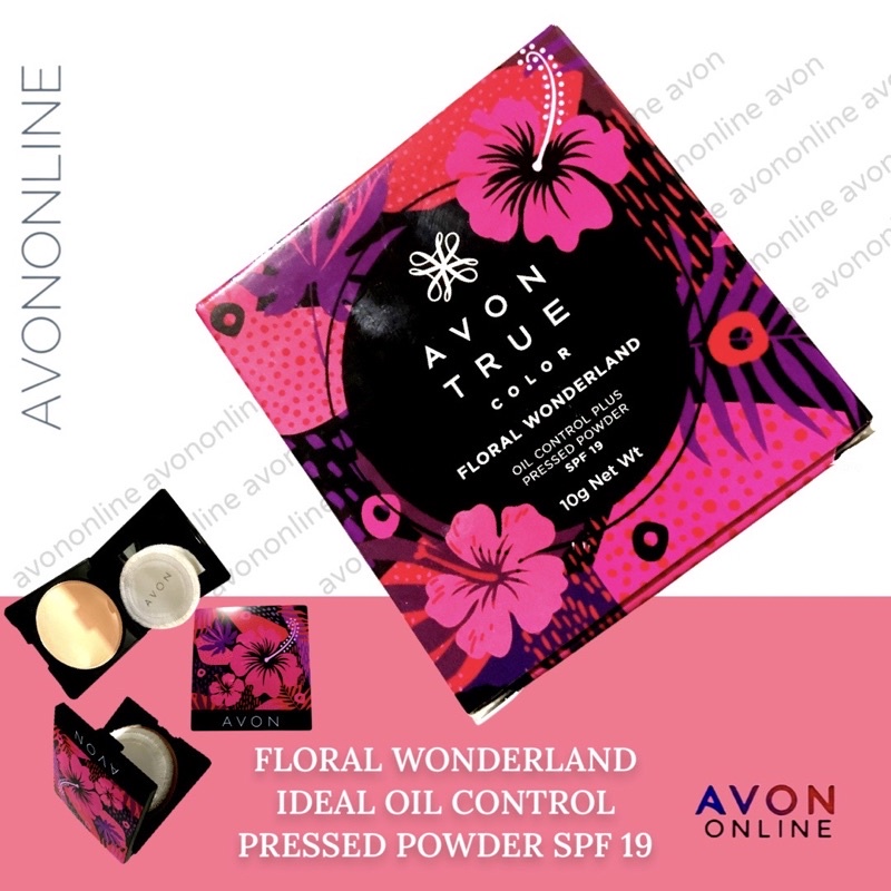 Avon True Color Oil Control Pressed Powder 10g ( 5 designs) | Shopee ...