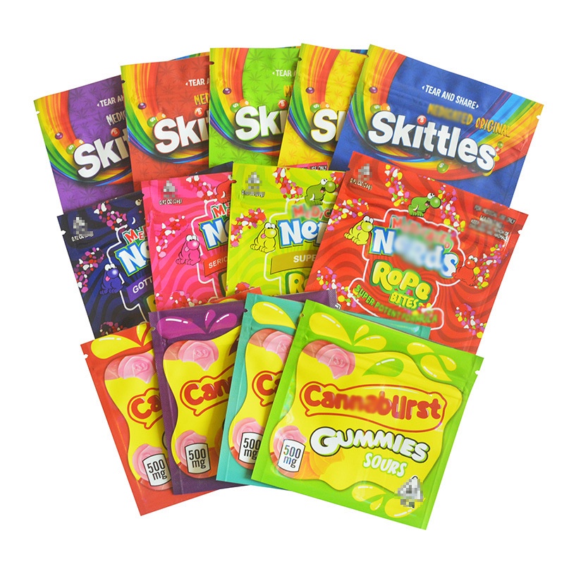 100Pcs cartoon candy gum bag chips bag ziplock sealing bag | Shopee ...